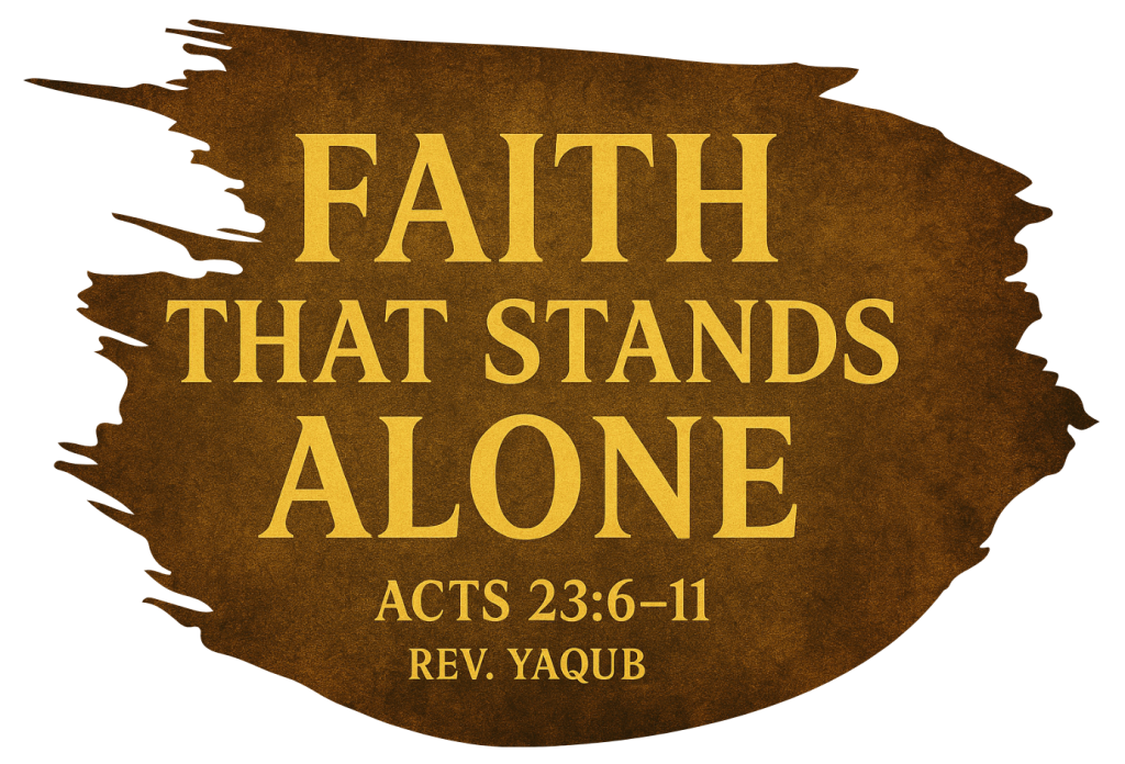 Acts 23:6–11 Faith That Stands Alone/홀로 서는 믿음 - ILSAN ENGLISH WORSHIP CEM