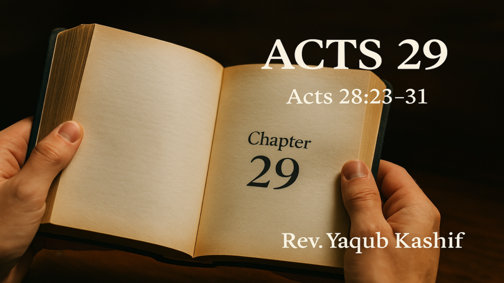 ACTS 28: 23-31 I Am the Next Chapter - ILSAN ENGLISH WORSHIP CEM